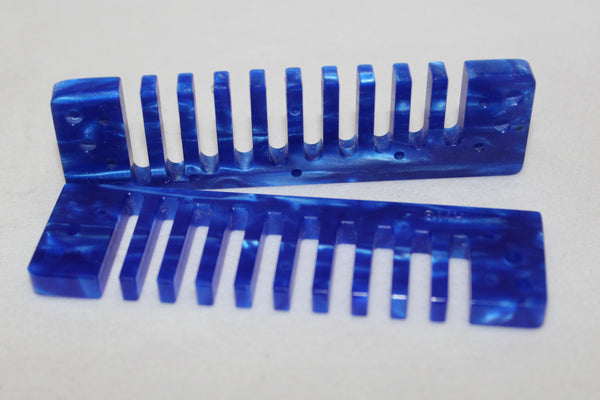 Built to Order Manji with Fancy Acrylic Comb – Blue Moon Harmonicas LLC